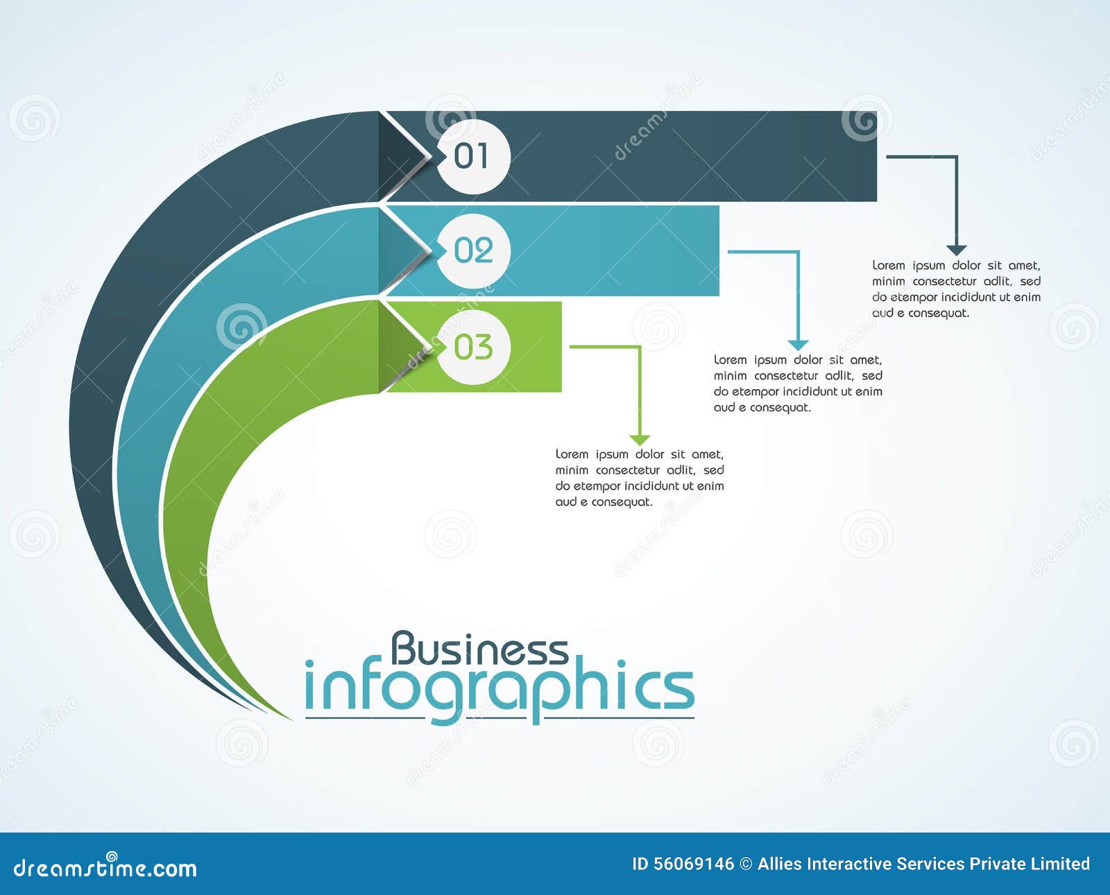 Stylish Infographics Layout for Business. Stock Illustration ...