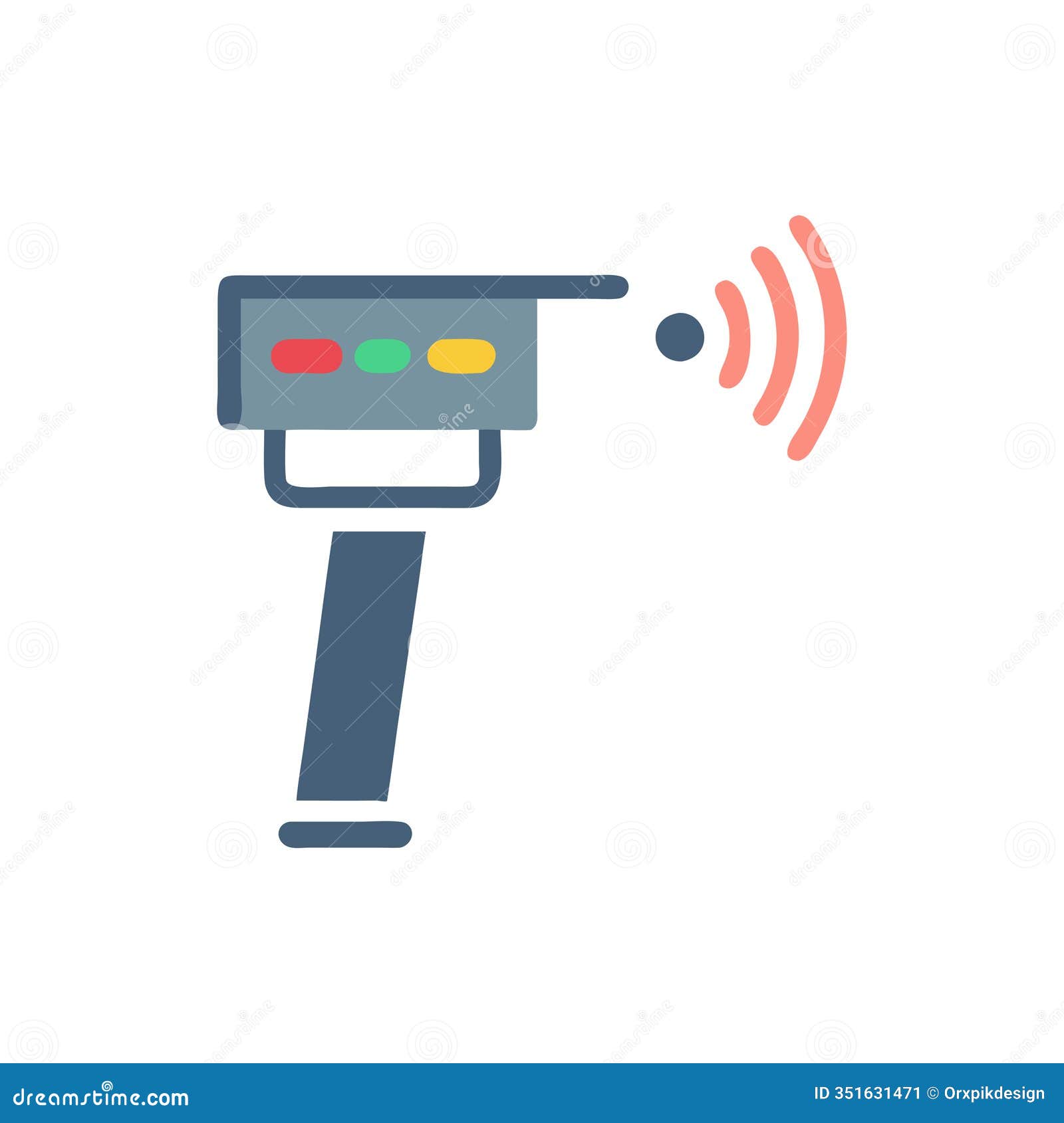 Stylish Infrared Sensor Icon Design Stock Vector - Illustration of ...