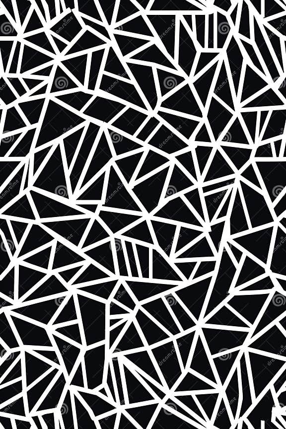 Stylish Irregular Triangle Grid Pattern with Unique Linear Texture ...
