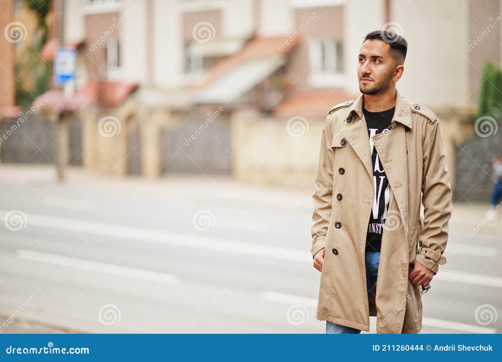 Stylish Kuwaiti Man at Trench Coat Stock Photo - Image of iranian ...