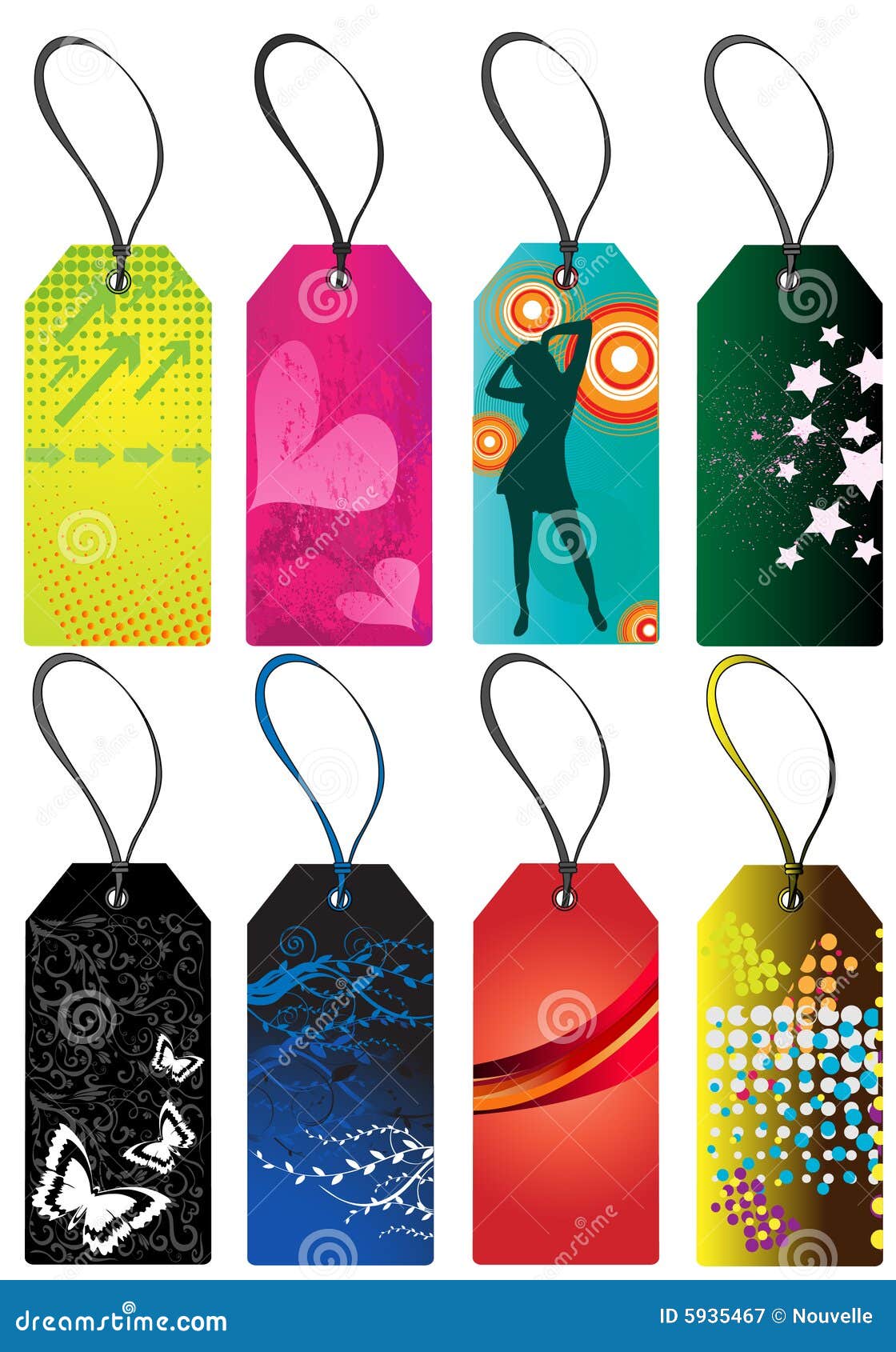 Stylish lables stock vector. Illustration of internet - 5935467