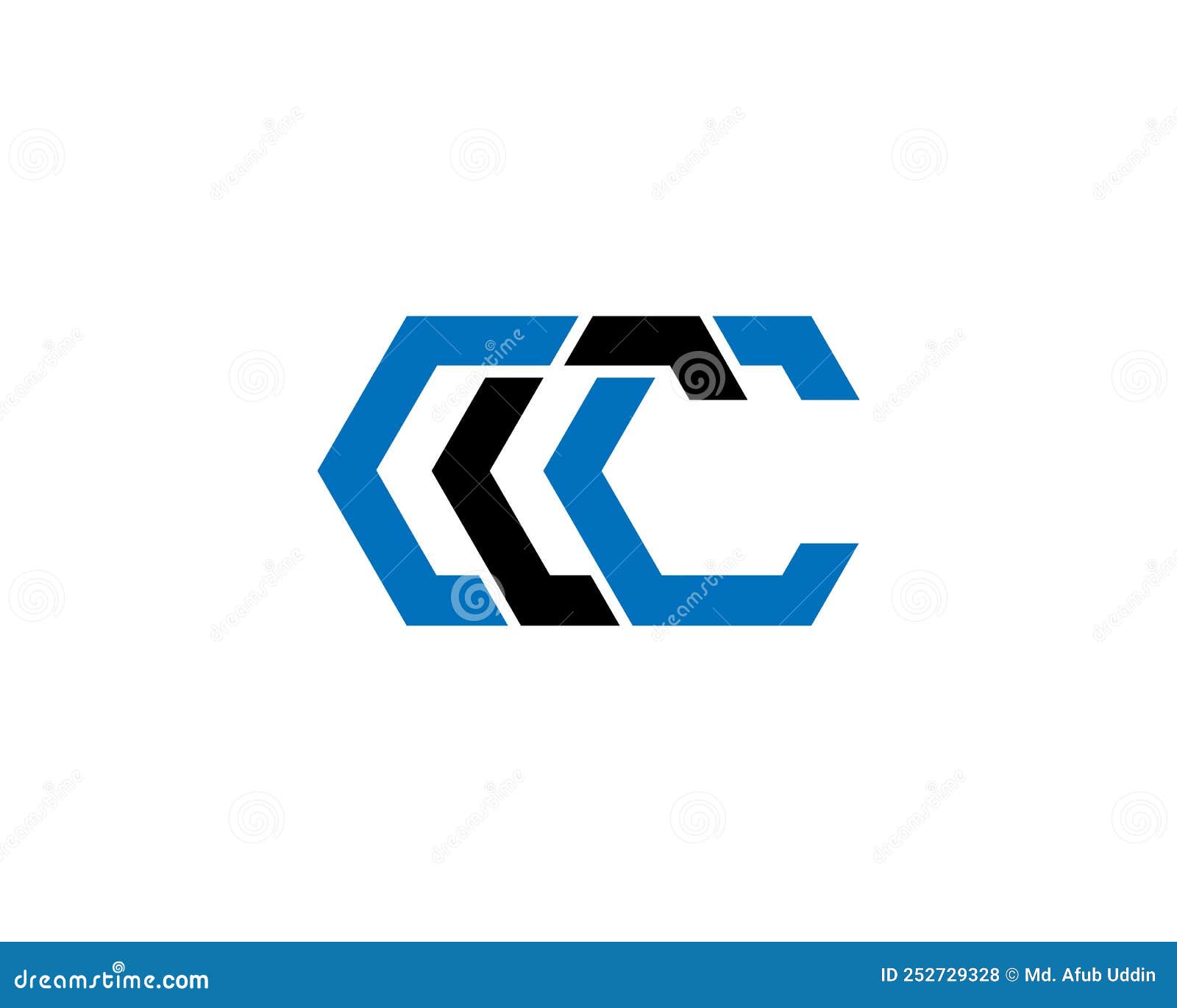 Stylish Letter CCC Logo Design Vector Illustration | CartoonDealer.com ...