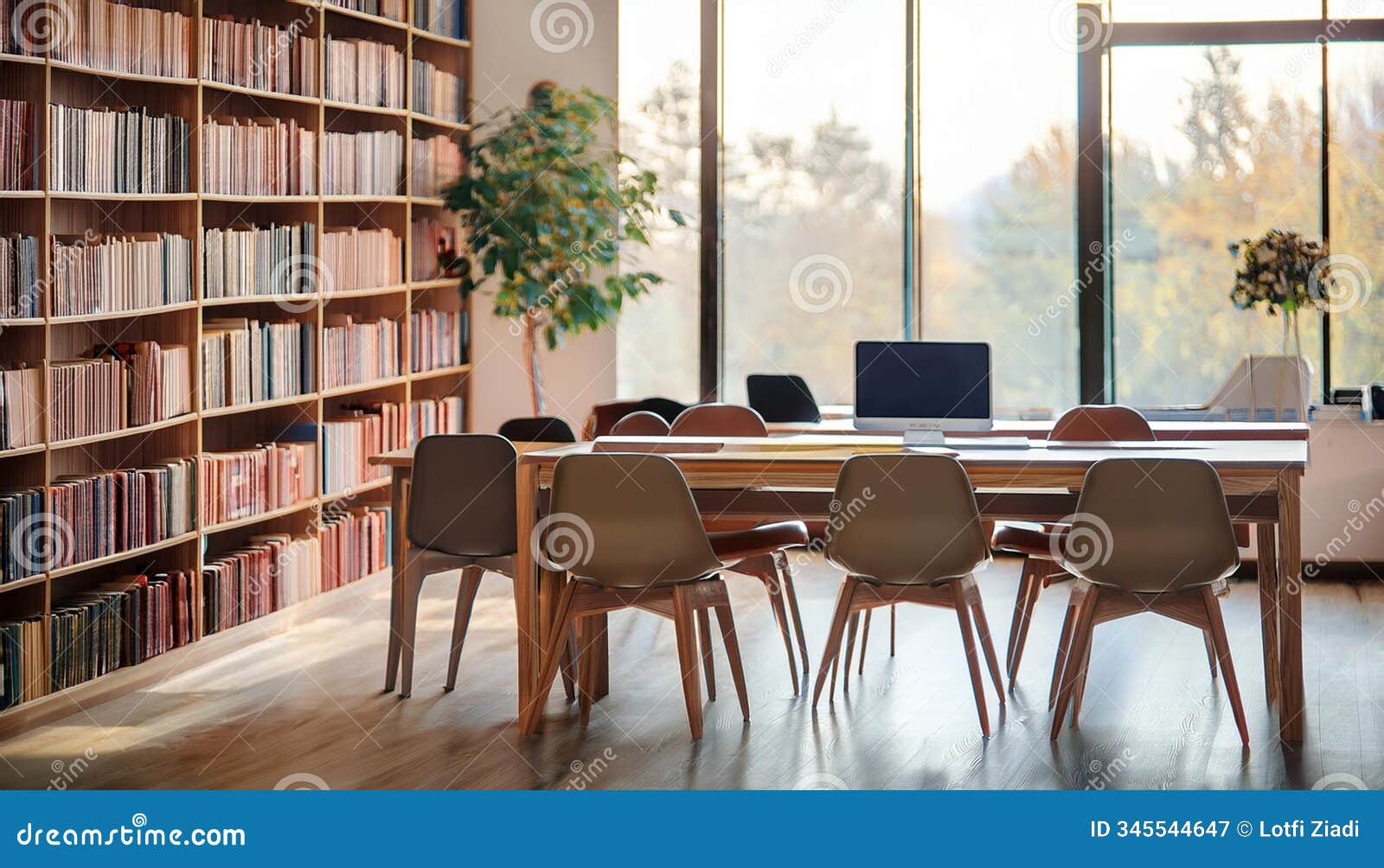 Biophilic Library Interior. Inviting Spaces For Knowledge Seekers ...