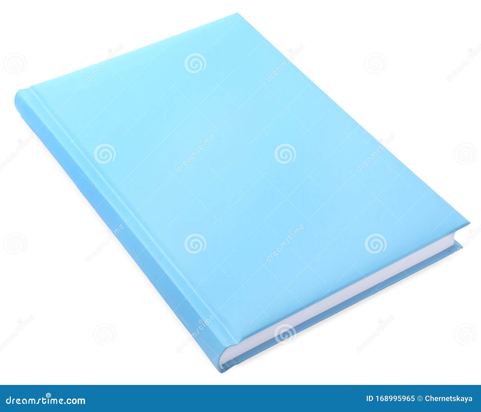Stylish Light Blue Notebook Isolated Stock Image - Image of note ...
