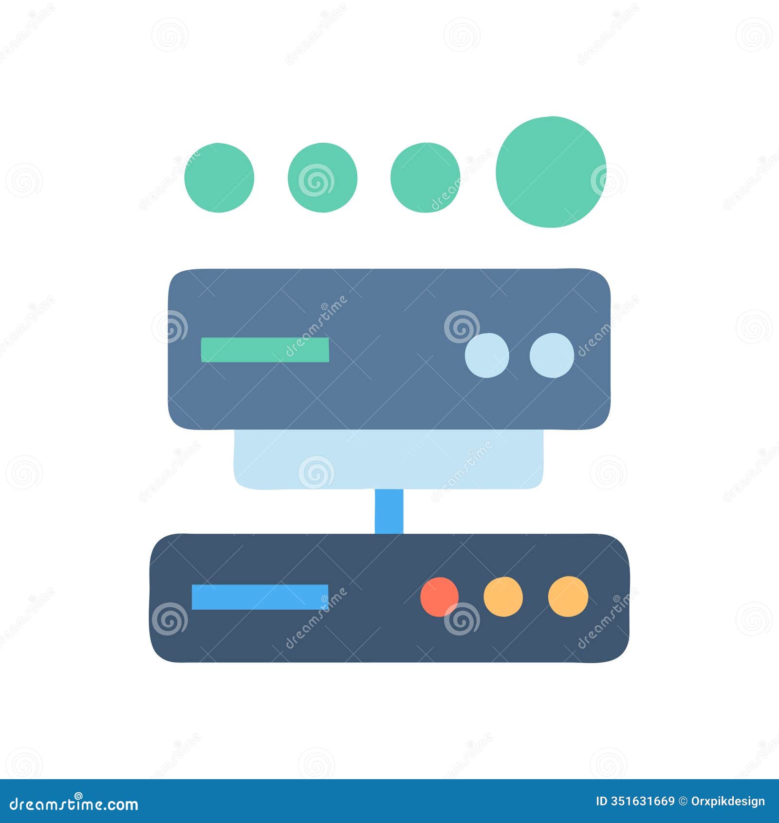 Stylish Load Balancer Icon Design Stock Illustration - Illustration of ...