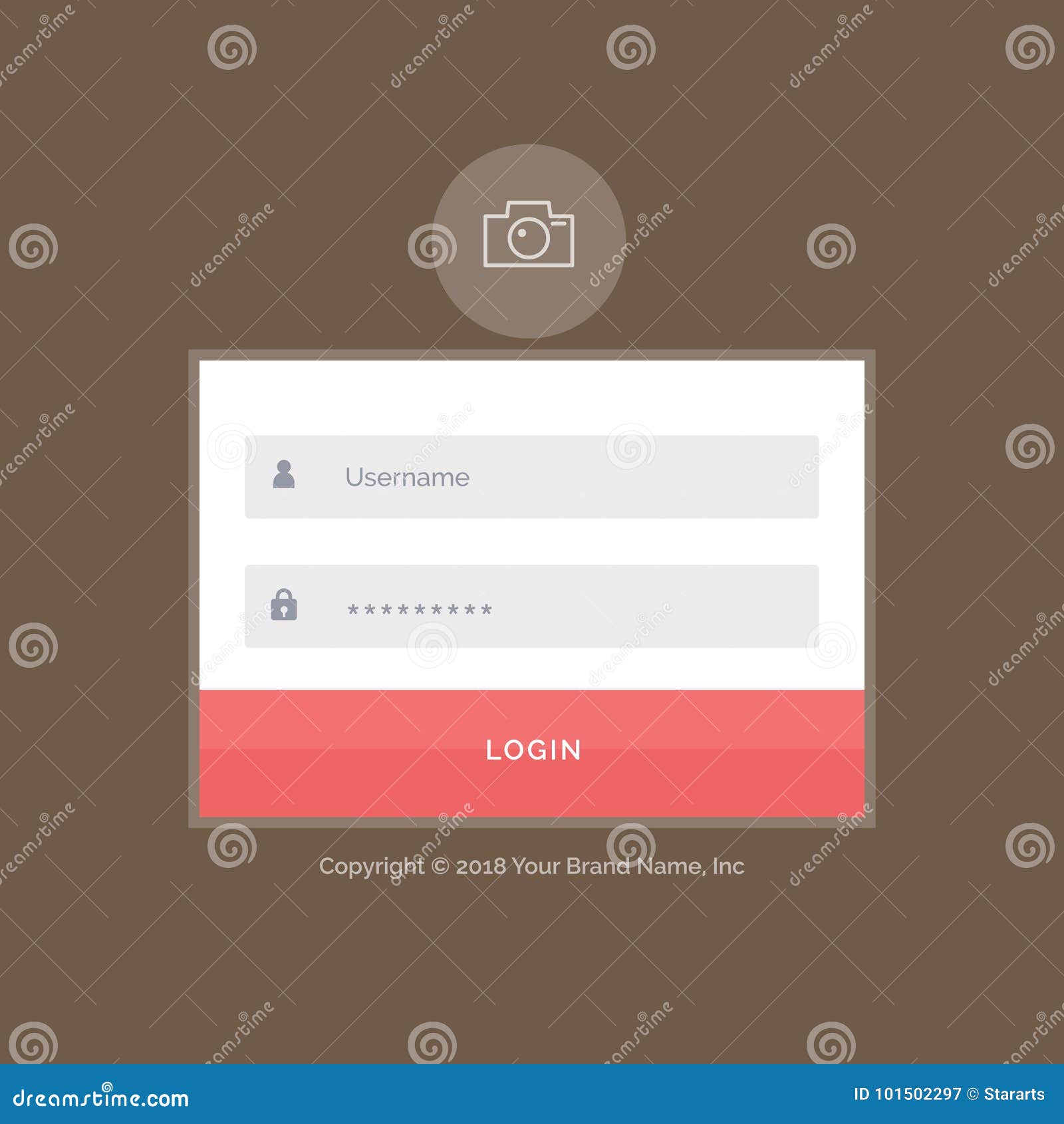 Stylish Login Form for Website and Mobile Application Stock Vector ... Stylish Login Form for Website and Mobile Application Stock Vector ...