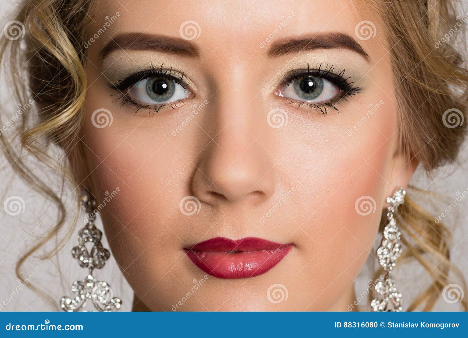 Stylish Make-up for a Young Girl Stock Photo - Image of caucasian ...