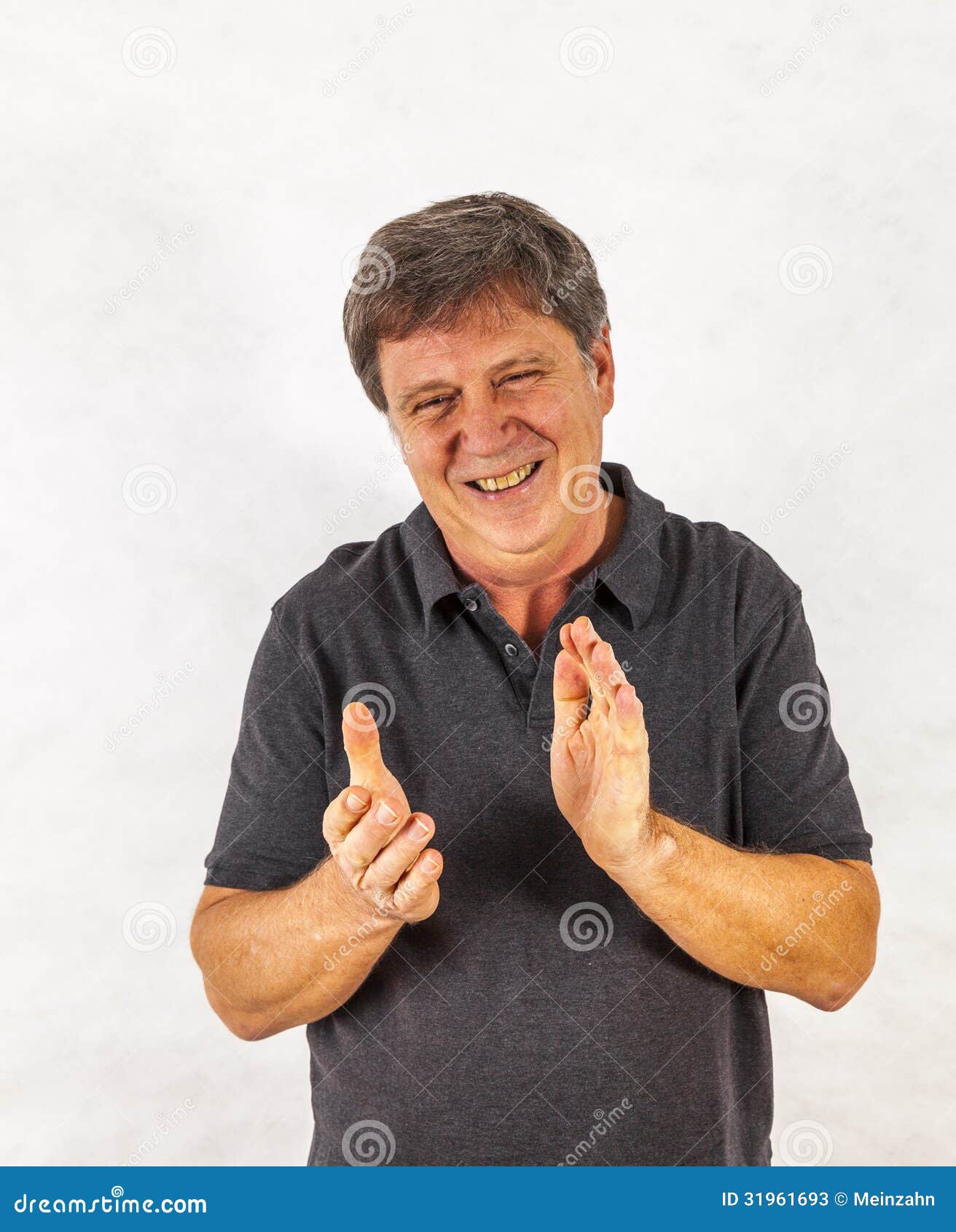 Stylish Man Standing and Gesturing with His Hands Stock Image - Image ...