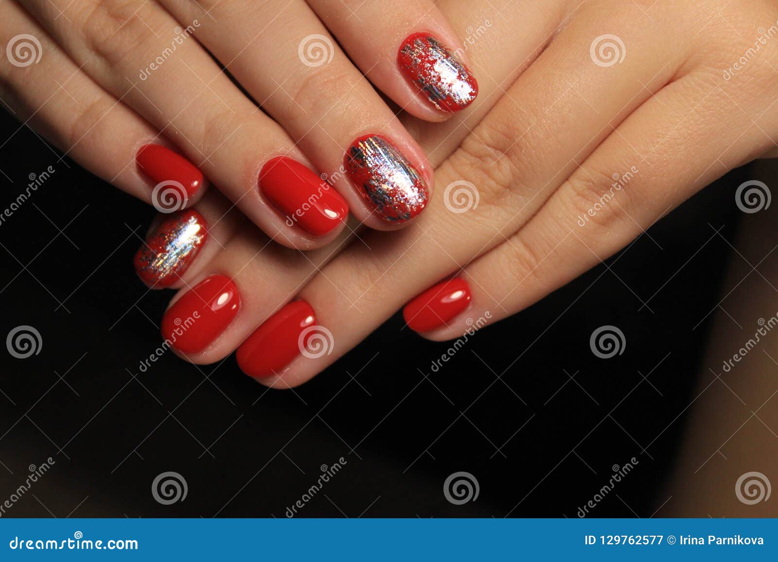 Stylish manicure design stock image. Image of tender - 129762577