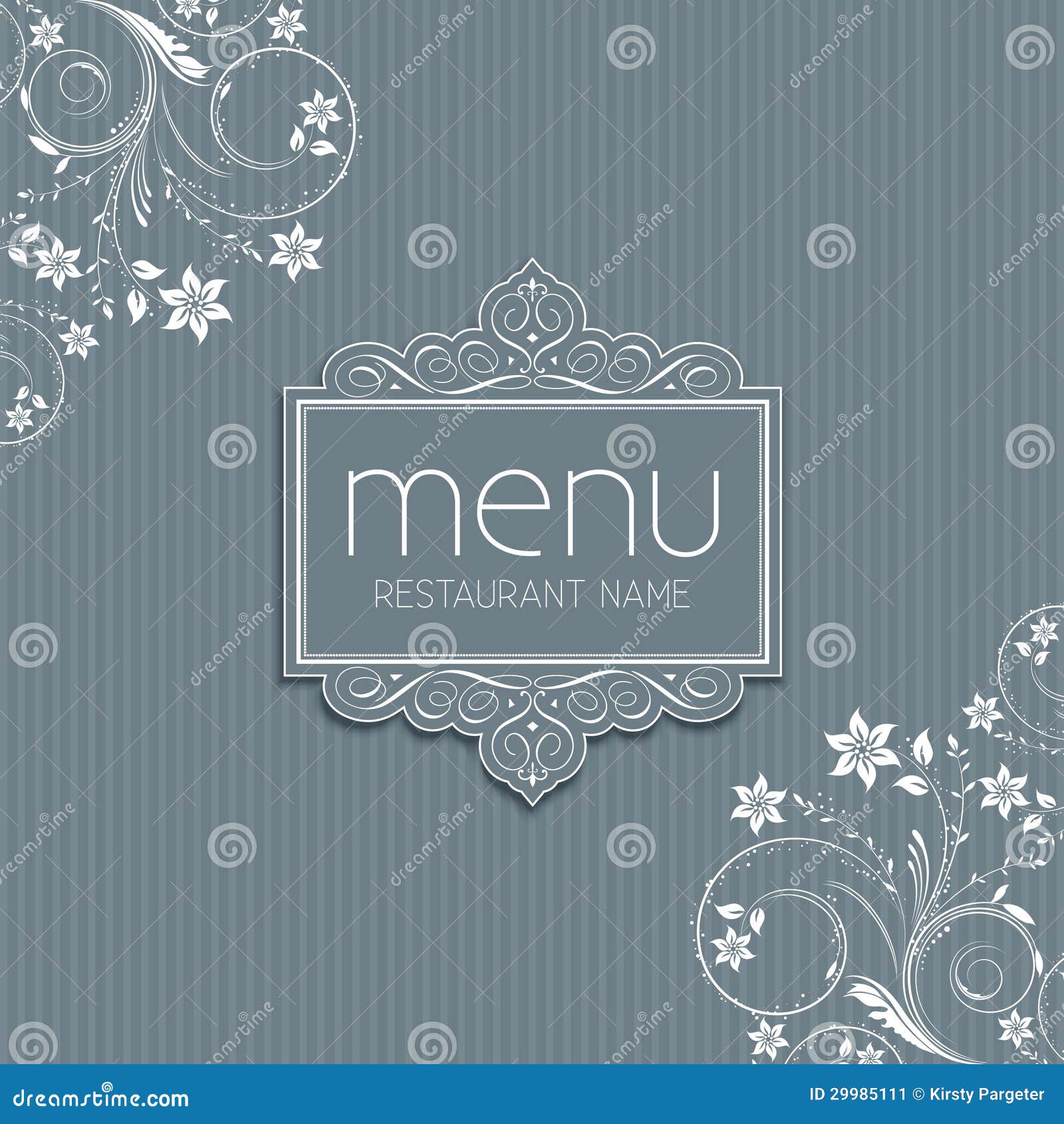Stylish Menu Design Stock Image - Image: 29985111