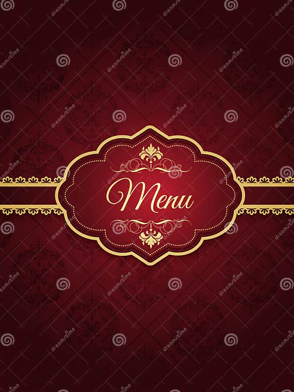 Stylish menu design stock vector. Illustration of decorative - 31907592