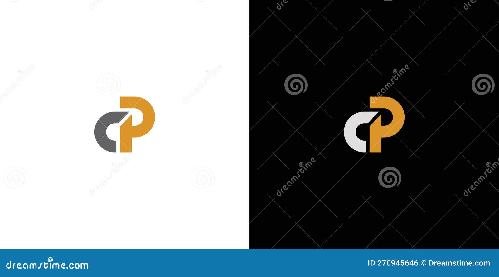 Stylish and Modern CP Initials Logo Design Stock Vector - Illustration ...