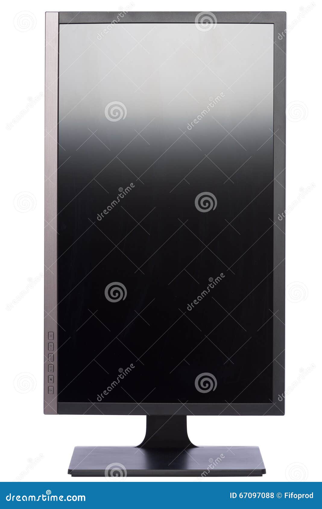 Stylish, Modern LCD Computer Display in Pivot Position, Font View Stock ...