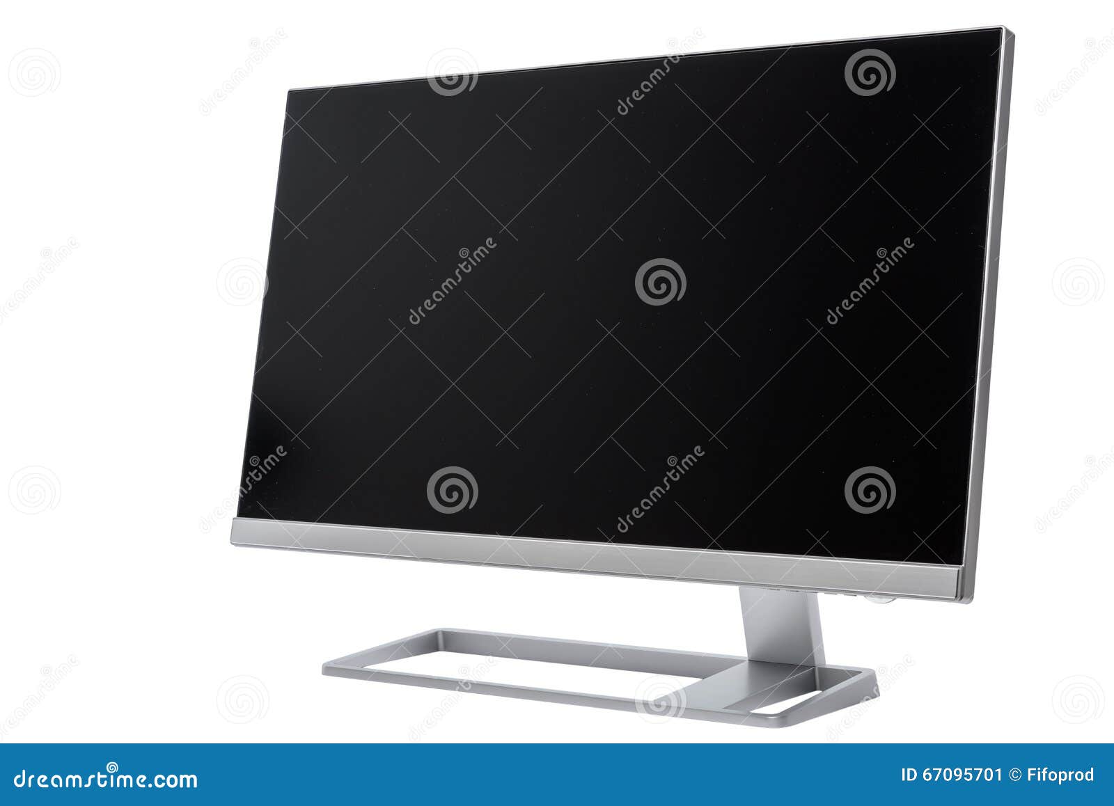Stylish, Modern LCD Computer Display, Rear View Stock Image - Image of ...