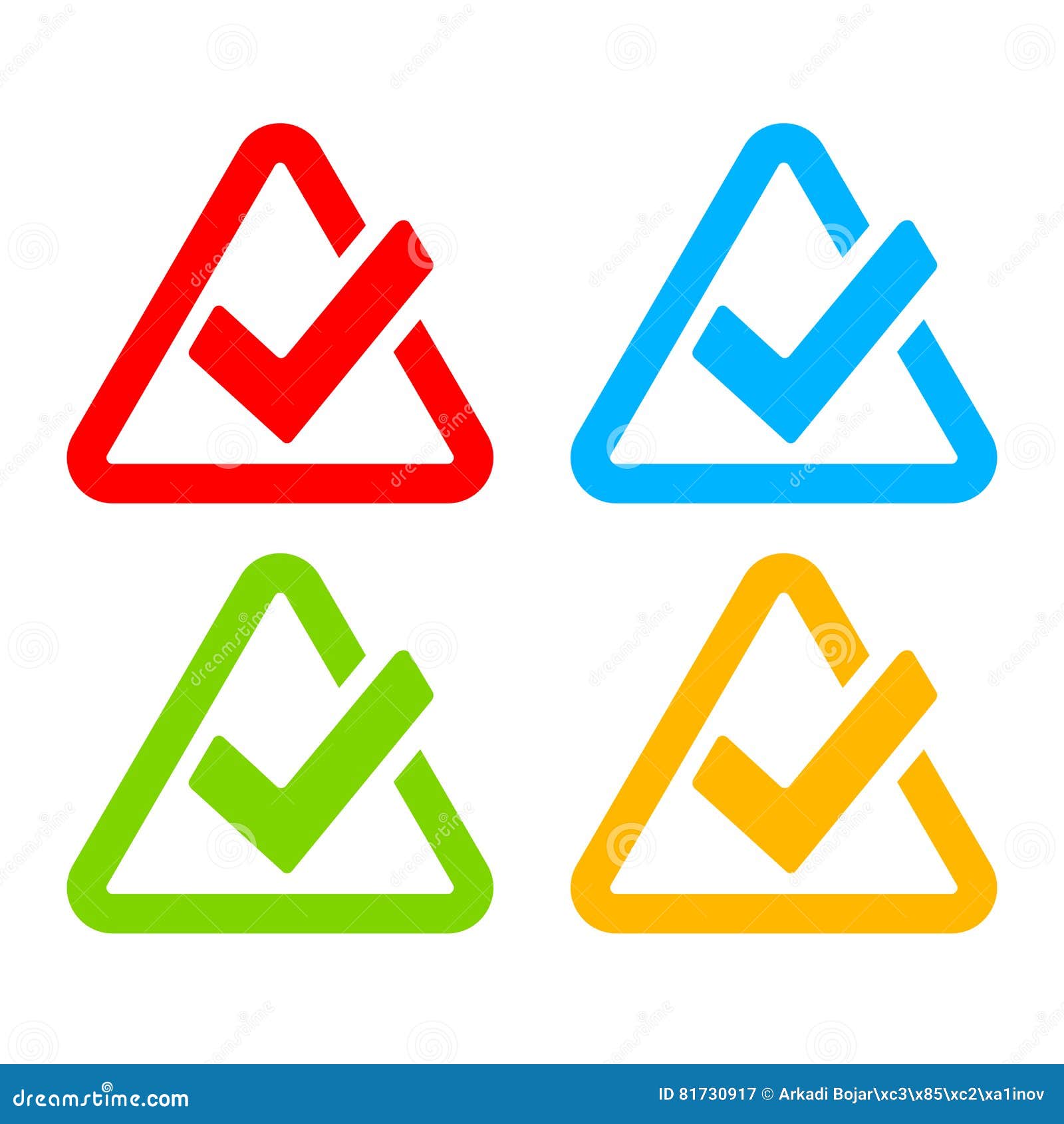 Stylish modern tick symbol stock vector. Illustration of check - 81730917