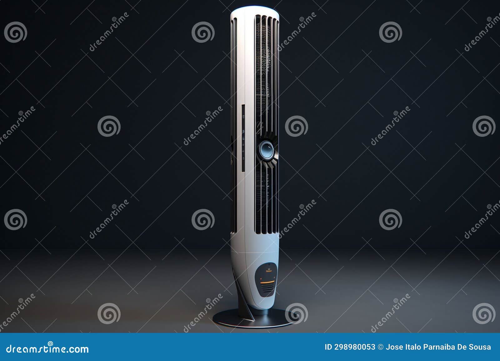 Stylish and Modern Tower Fans with Oscillation and Stock Illustration ...