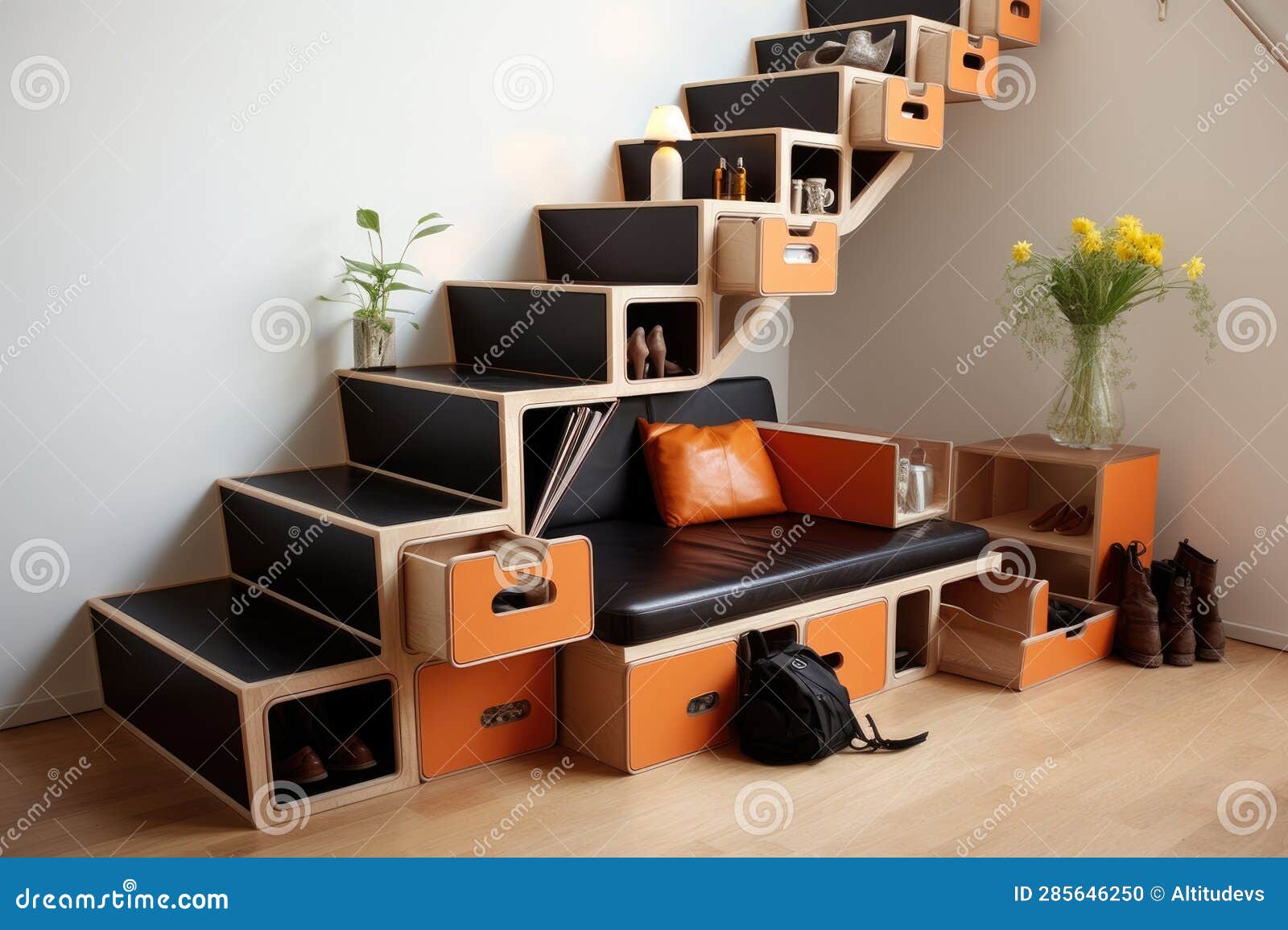 Stylish, Multi-functional Storage Solutions Stock Photo - Image of ...