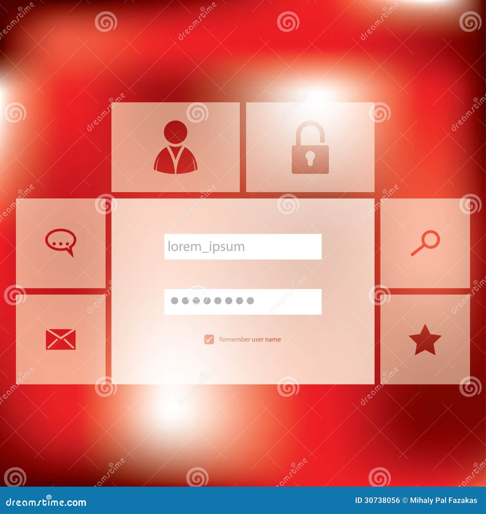 Stylish New Login Screen Design Stock Vector - Illustration of business ...