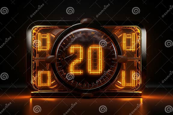 Stylish New Years Countdown Timer with Bold Stock Illustration ...