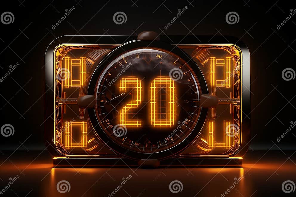 Stylish New Years Countdown Timer with Bold Stock Illustration ...