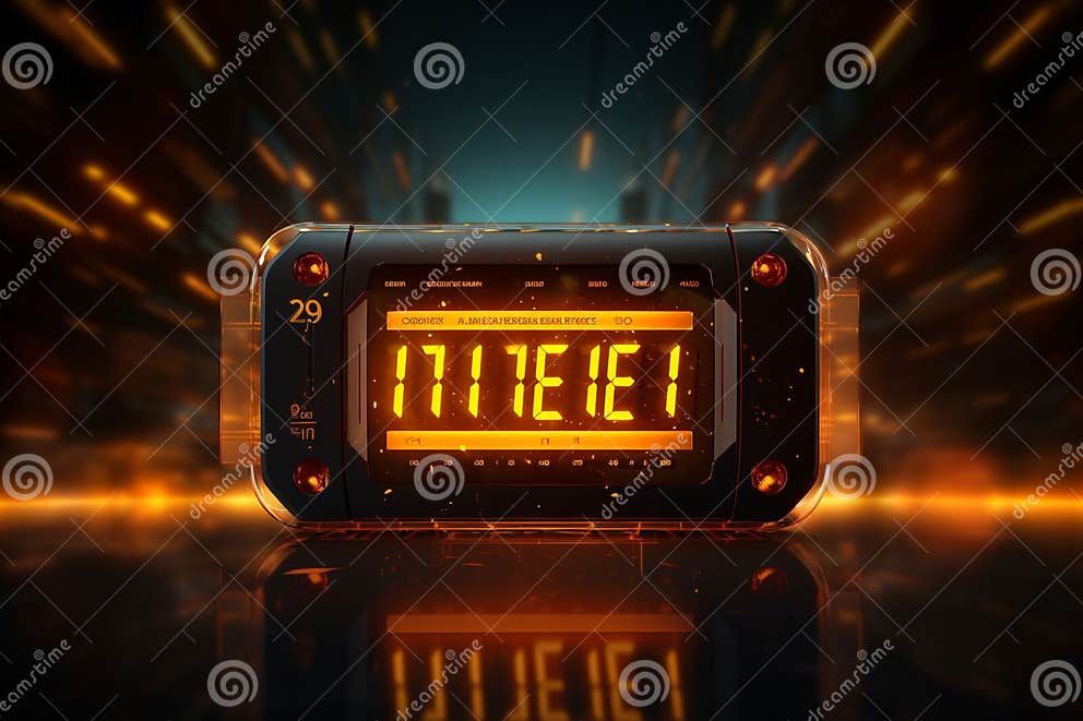 Stylish New Years Countdown Timer with Bold Stock Illustration ...