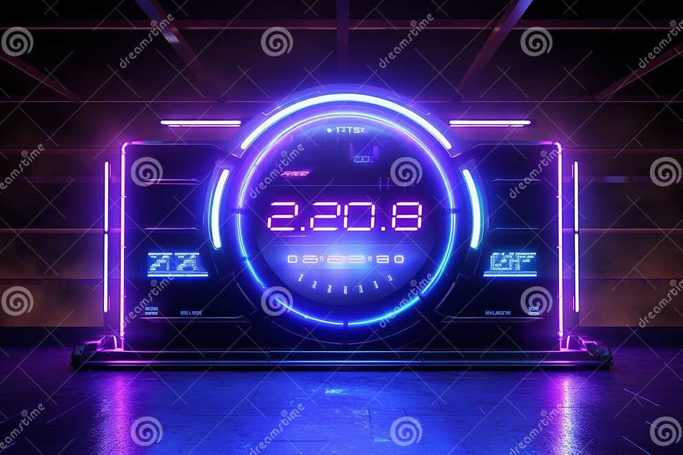 Stylish New Years Countdown Timer with a Sleek Stock Illustration ...