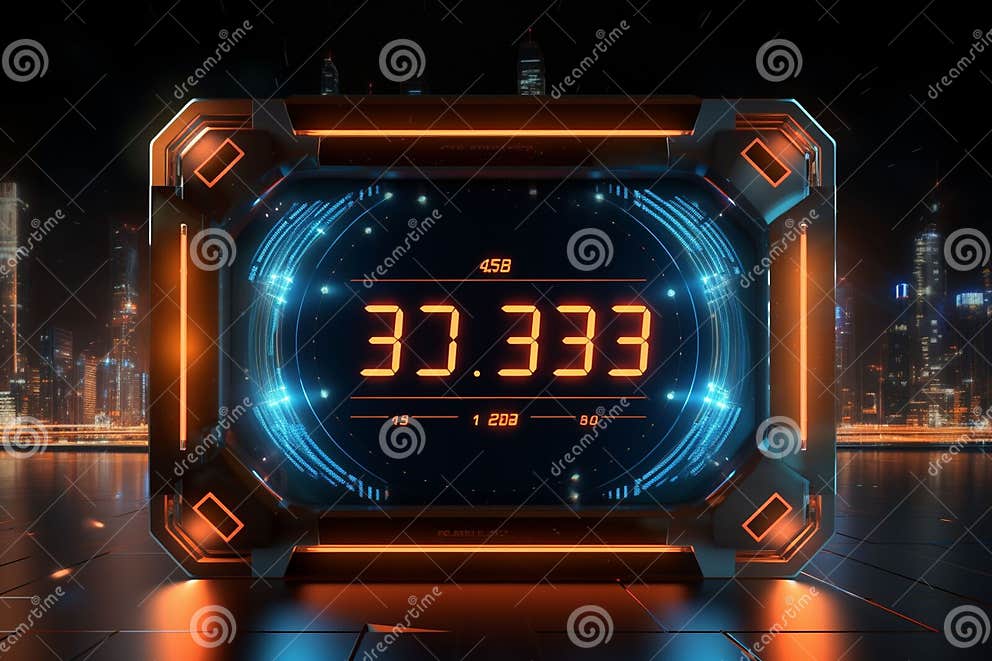 Stylish New Years Countdown Timer with a Sleek Stock Illustration ...