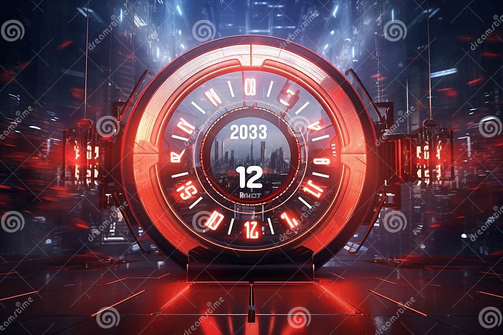 Stylish New Years Countdown Timer with a Sleek Stock Illustration ...