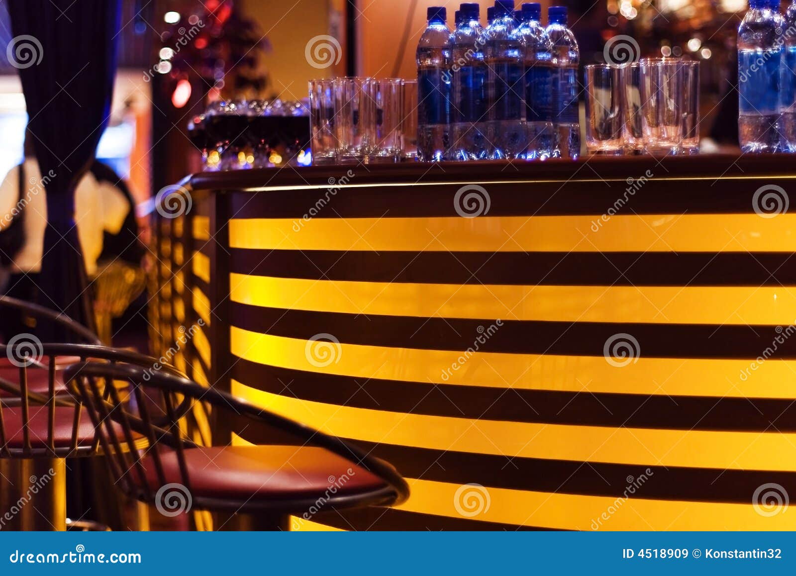 A stylish night bar stock image. Image of bartender, diner - 4518909