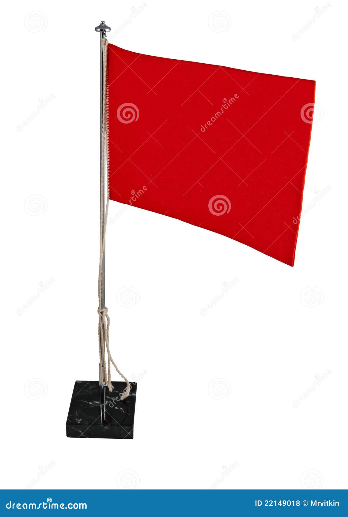 Stylish Office Bright Red Flag or Red Pennant Stock Photo - Image of ...