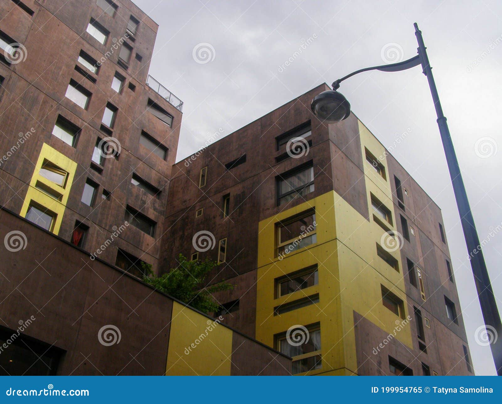 Stylish Building, Modern Architecture in Paris Stock Image - Image of ...