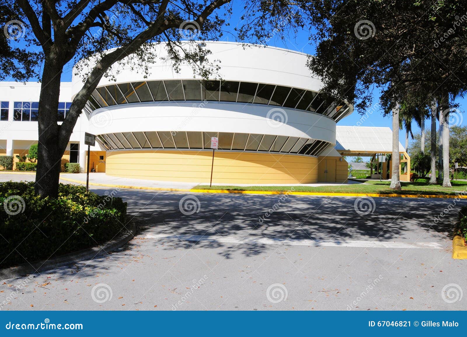 Stylish Office Building in South Florida Stock Image - Image of ...