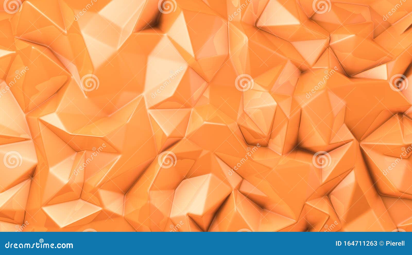 Stylish Orange Crystal Background..3d Illustration, 3d Rendering Stock ...