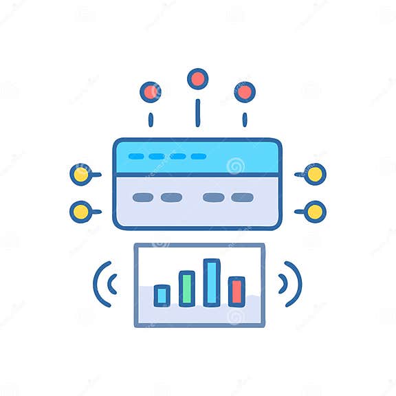 Stylish Packet Analyzer Icon Stock Illustration - Illustration of space ...