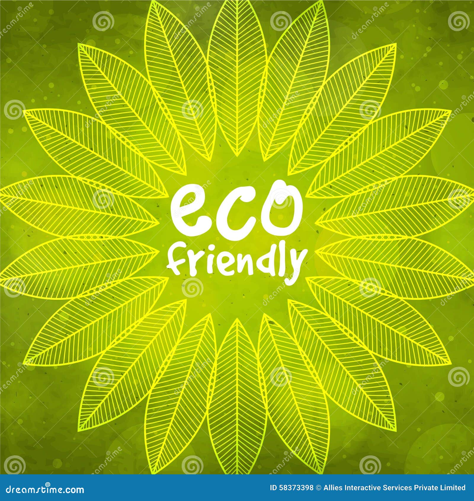 Stylish Pattern for Eco Friendly. Stock Illustration - Illustration of ...