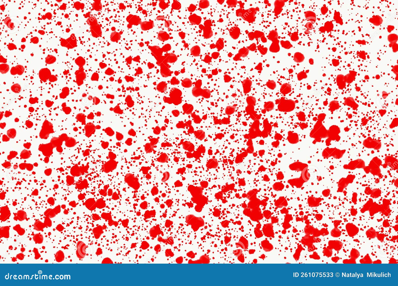 Stylish Pattern of Red Spots and Circles on a White Background.Large ...