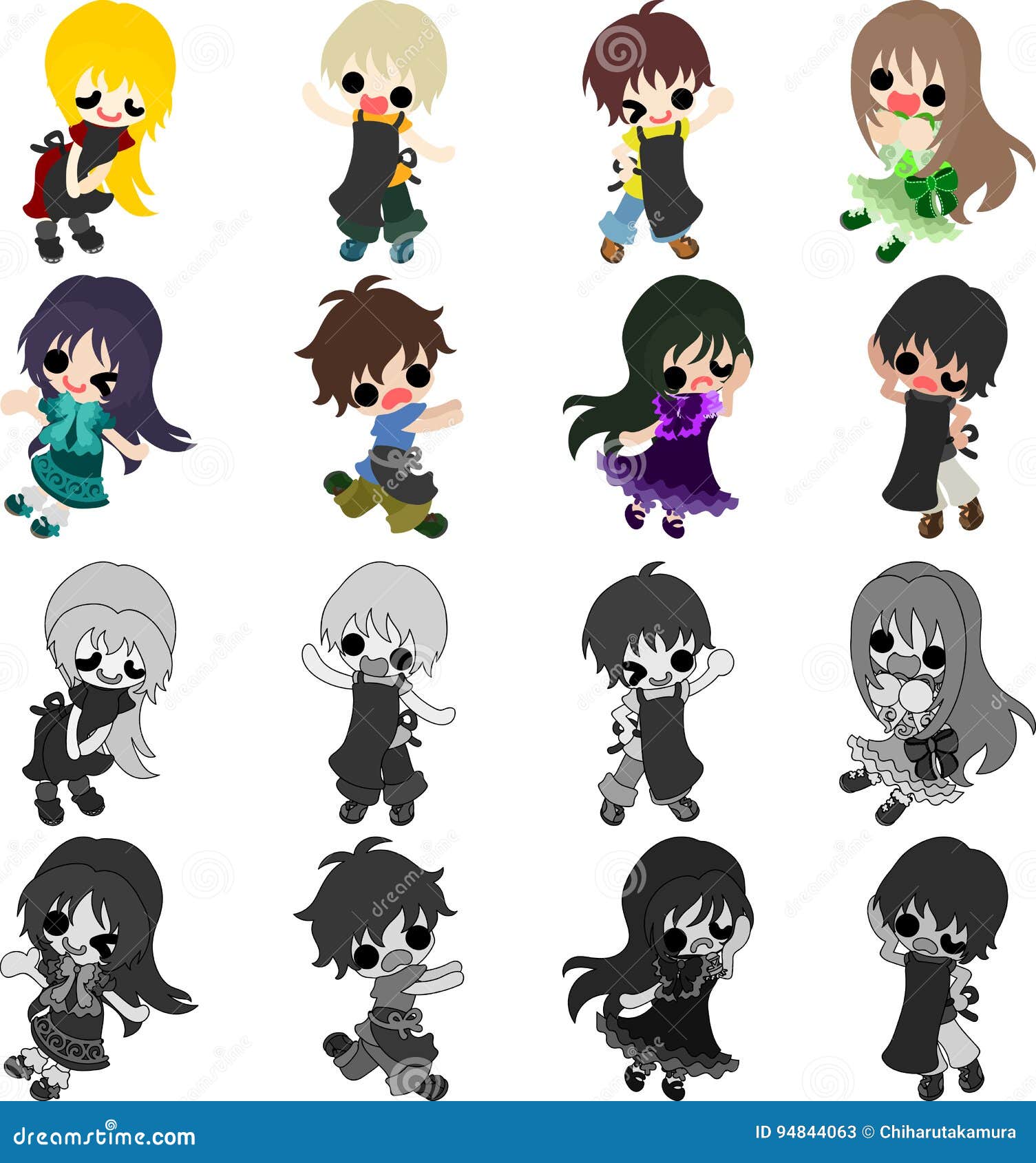 The stylish people stock vector. Illustration of advertisement - 94844063