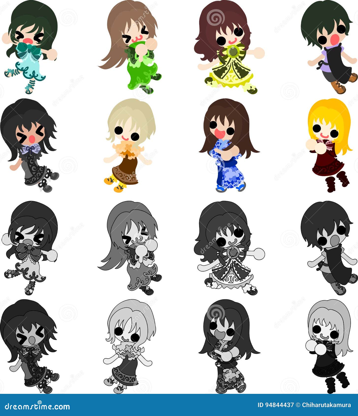 The stylish people stock vector. Illustration of creative - 94844437