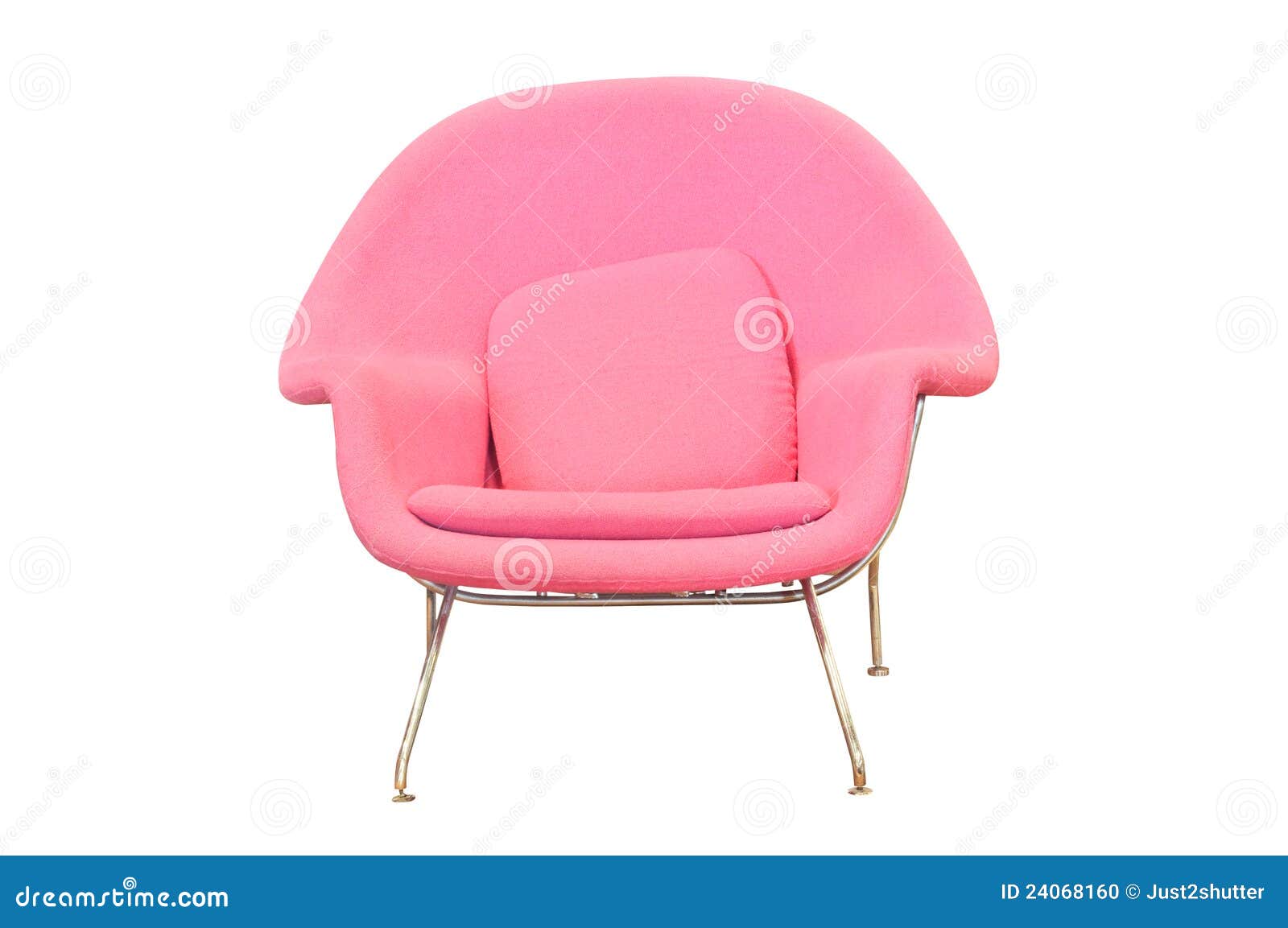 Stylish Pink Chair Isolated Stock Photo - Image of isolate, classic ...