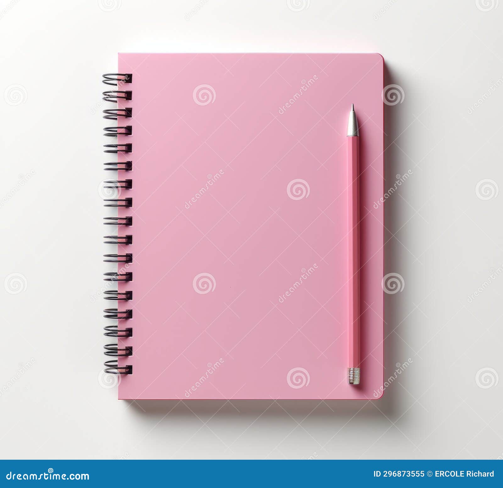 Stay Organized with a Stylish Pink Lined Notebook Stock Image - Image ...