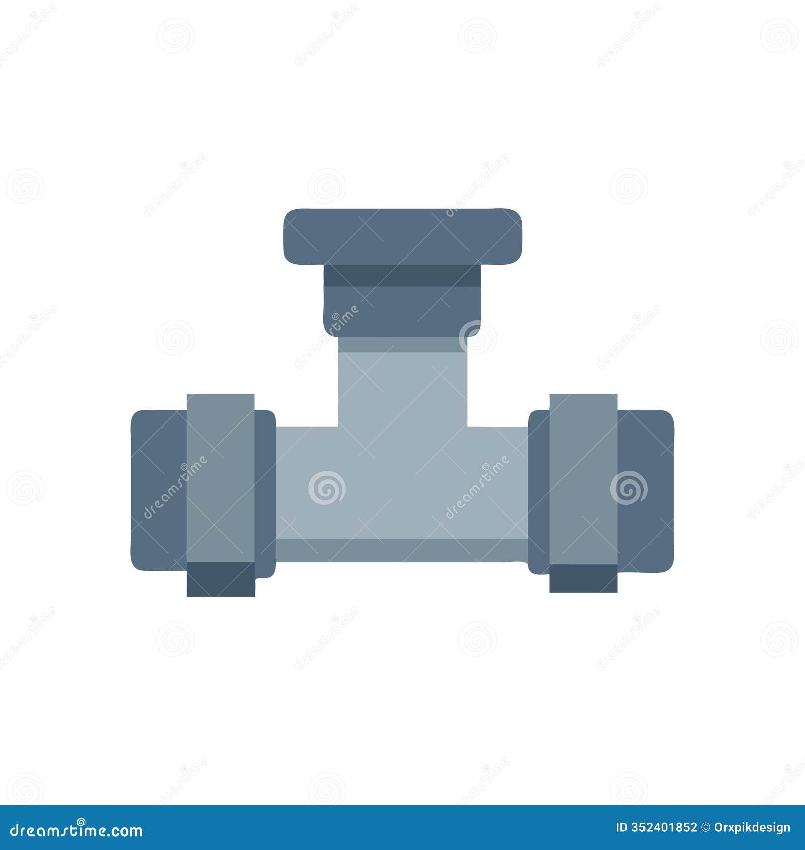 Pipe Fitting Or Adapters With Valves Isolated On White Background ...