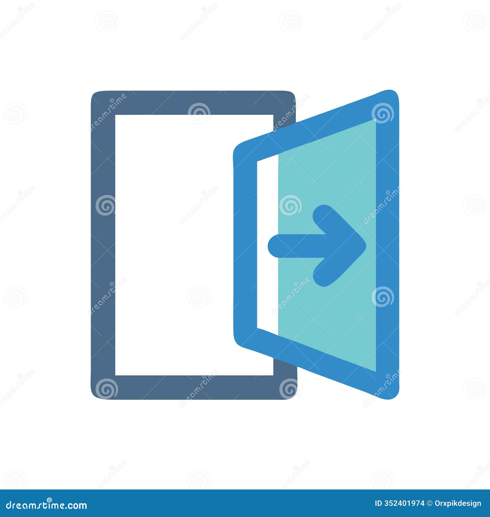 Stylish Pivot Window Icon Design Vector Illustration | CartoonDealer ...