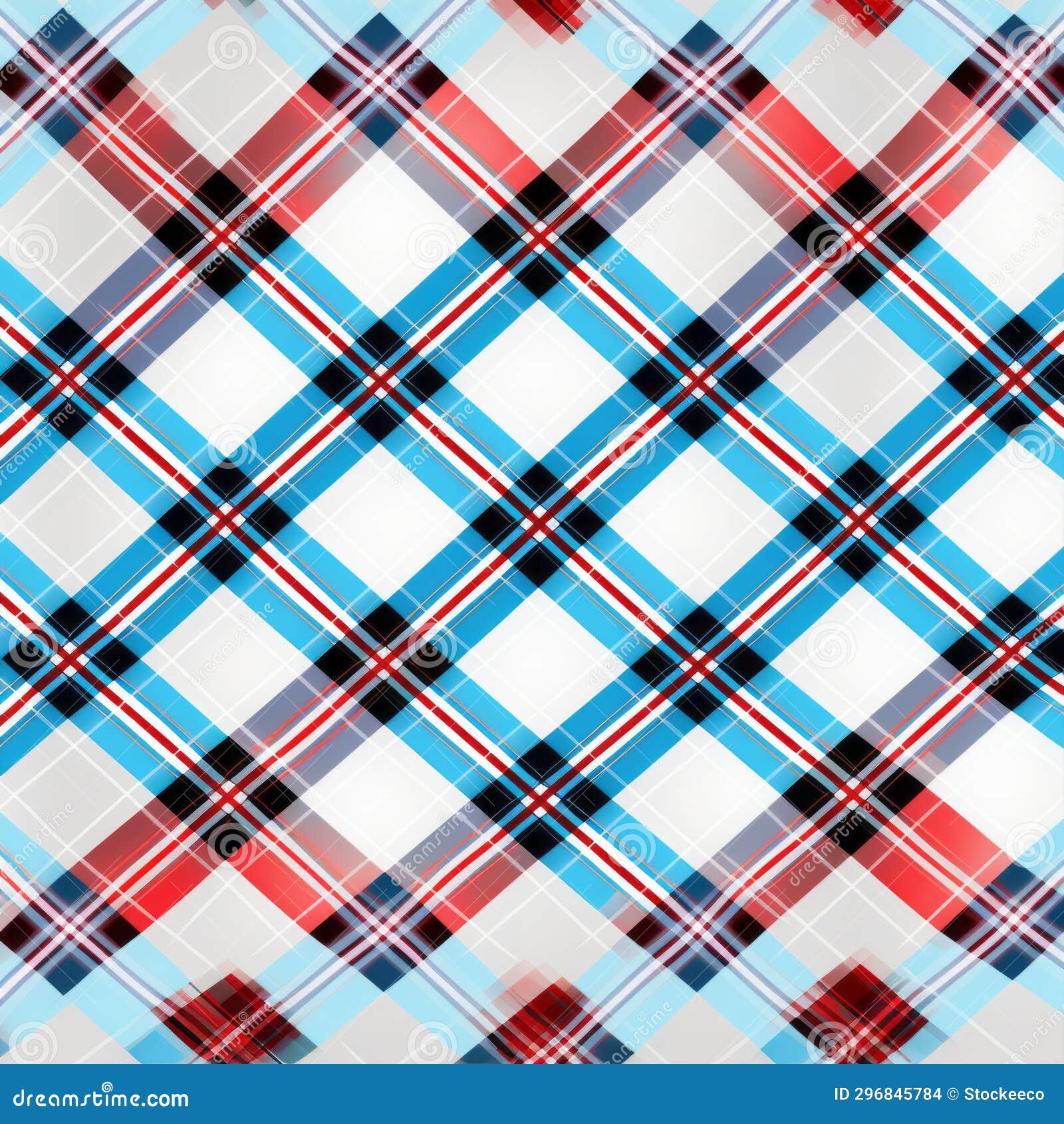 Stylish Plaid Pattern in Blue, Red, and Black - Transparent Layers ...