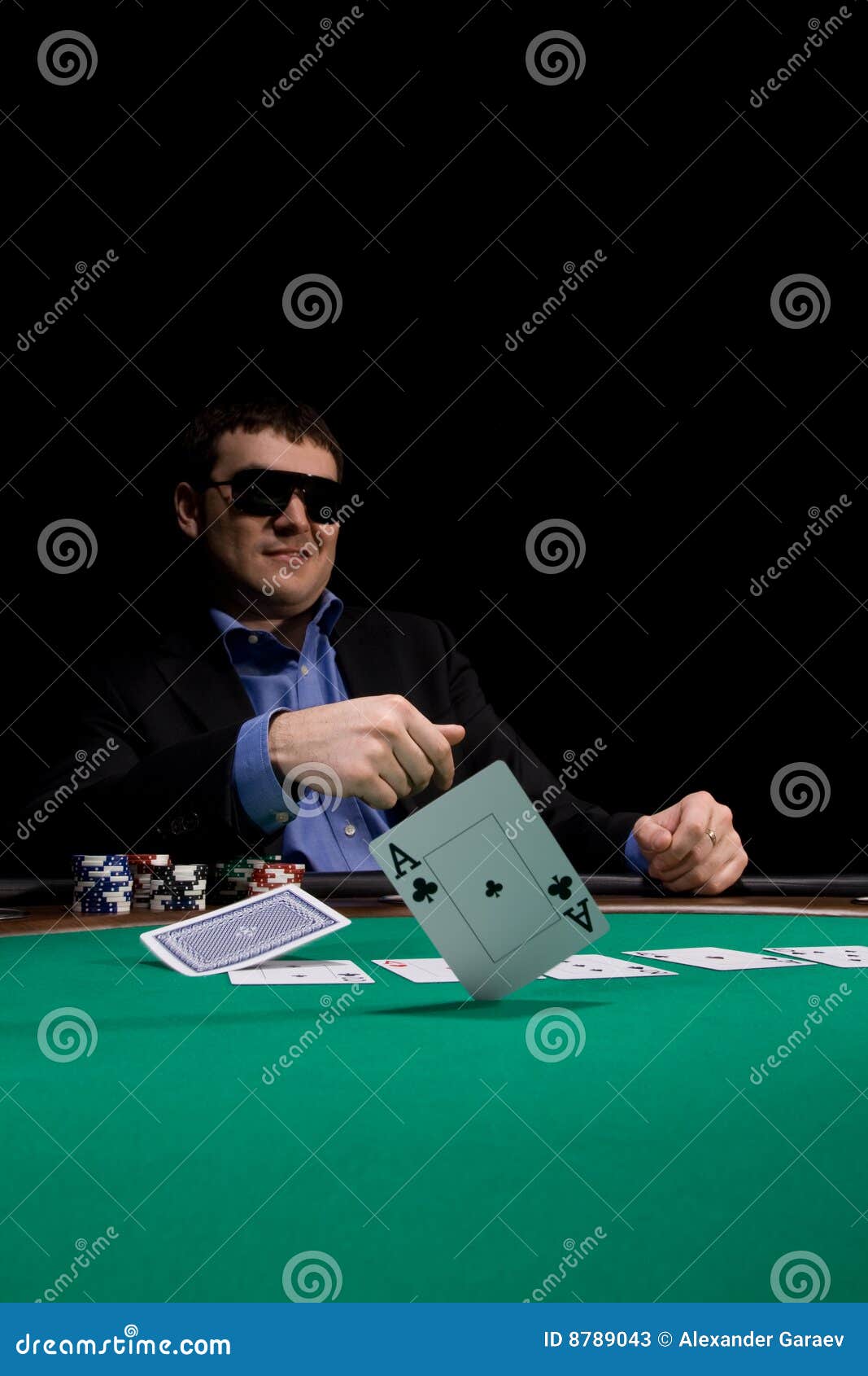 Stylish poker man stock image. Image of addiction, lucky - 8789043