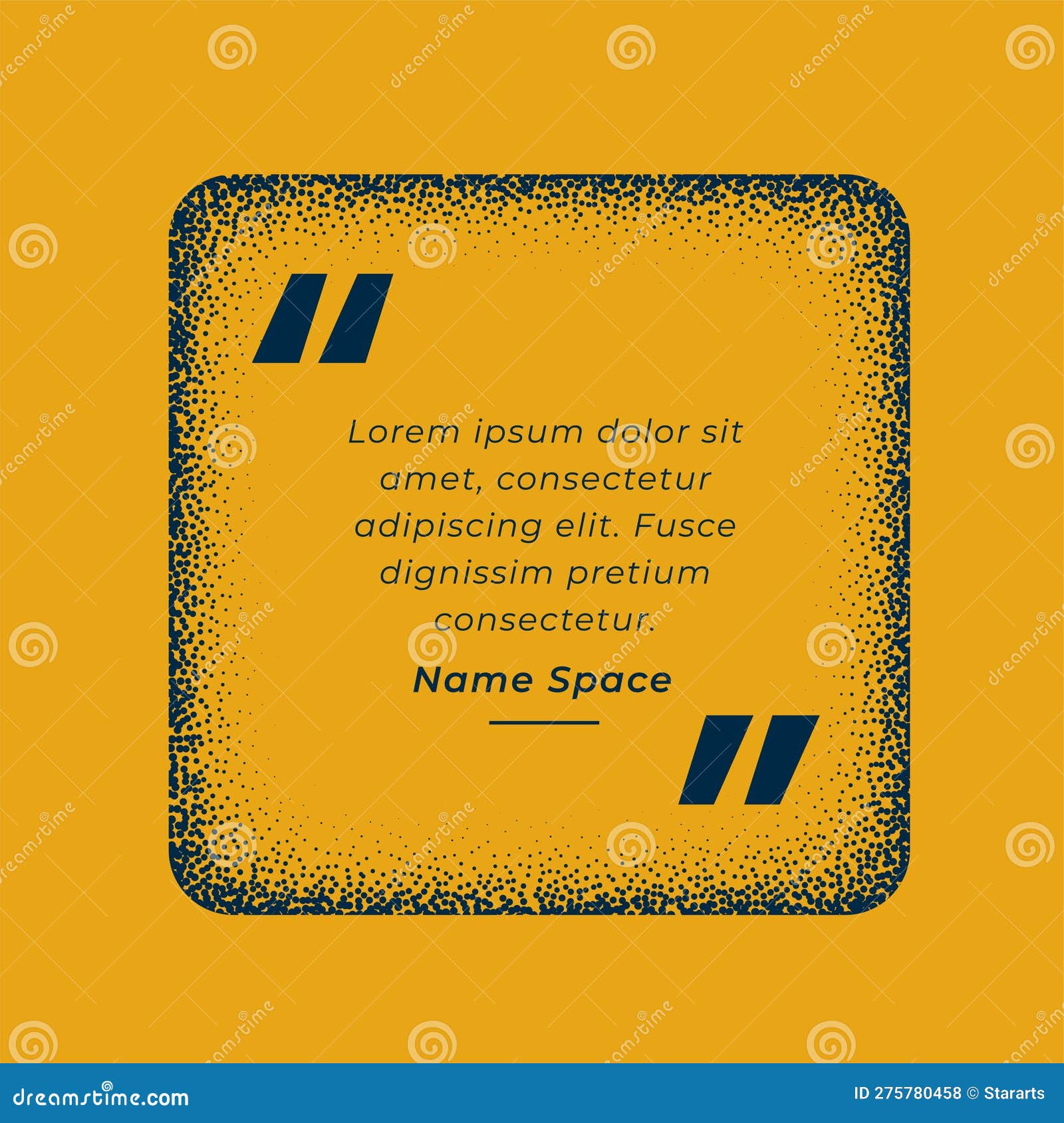 Stylish Quotation Mark Background with Copy Space Stock Vector ...