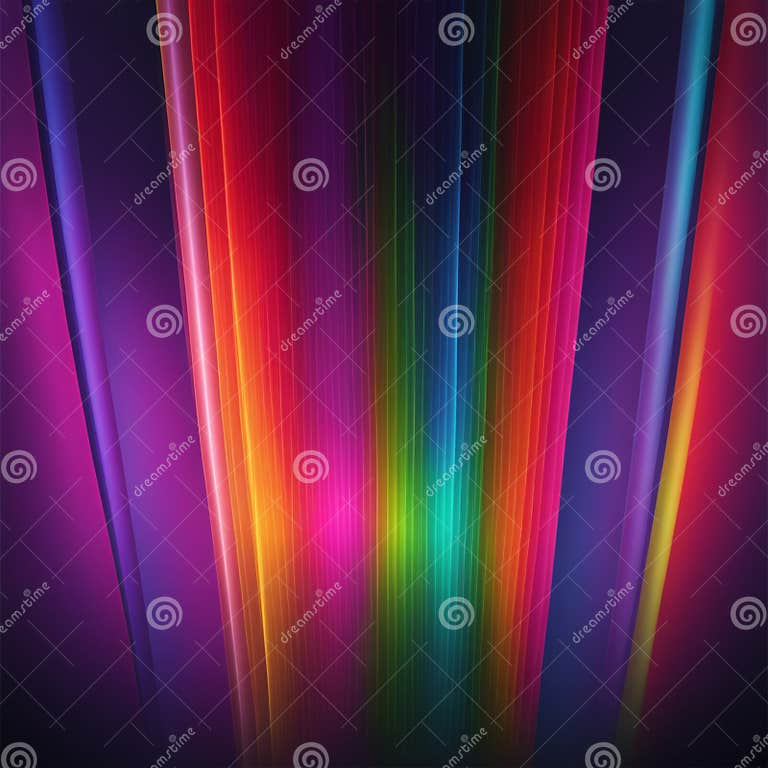 Stylish Rainbow Background and Texture. Abstract Rainbow Curved Lines ...