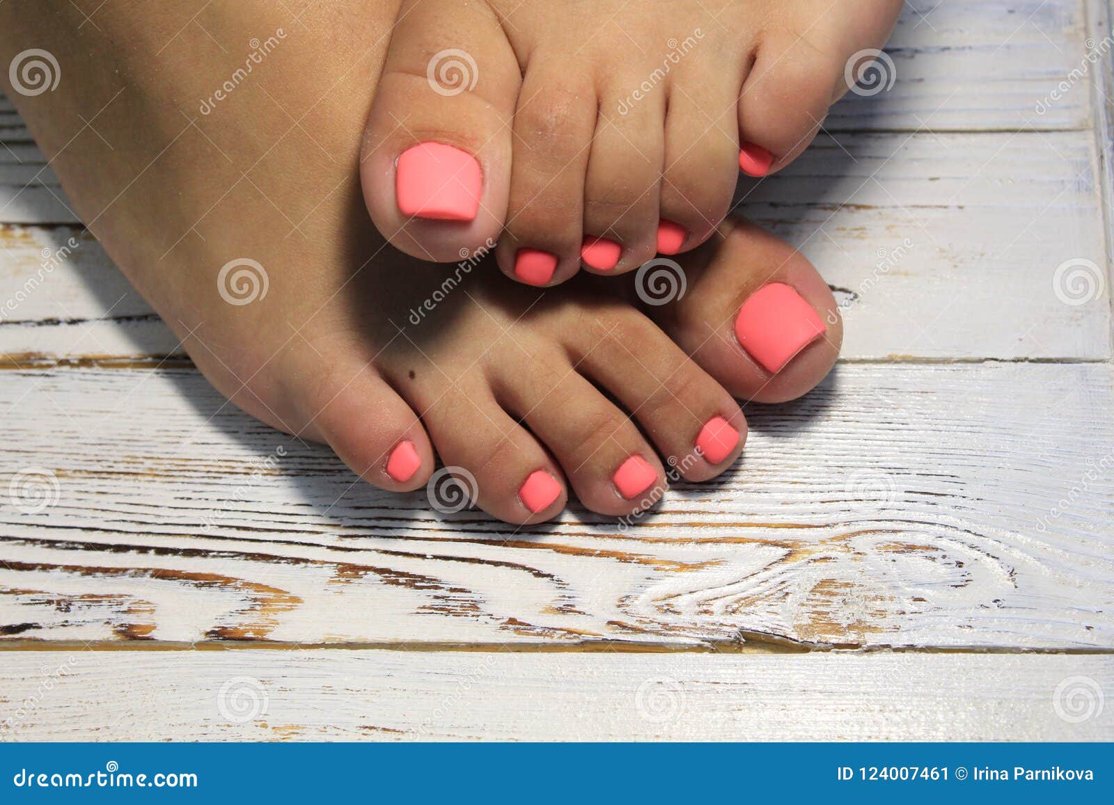 Stylish red pedicure stock image. Image of nail, female - 124007461