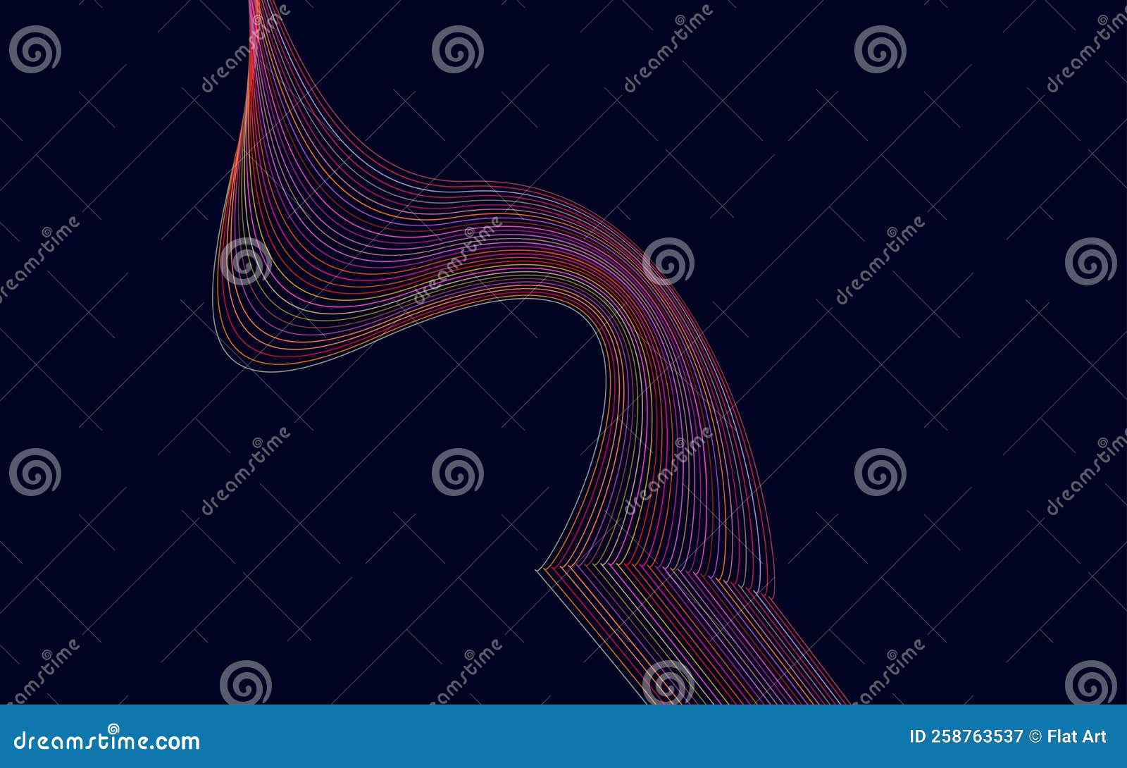 Stylish Red Wavy Lines Abstract Background Design Stock Vector ...