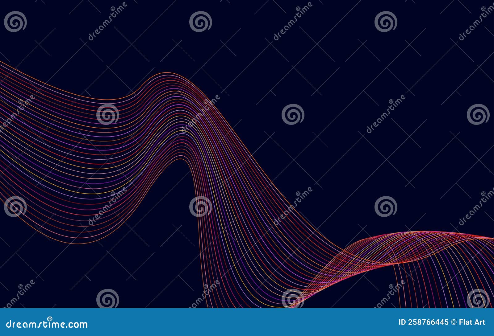 Stylish Red Wavy Lines Abstract Background Design Stock Vector ...