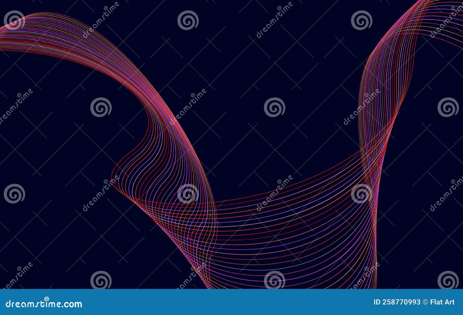 Stylish Red Wavy Lines Abstract Background Design Stock Vector ...